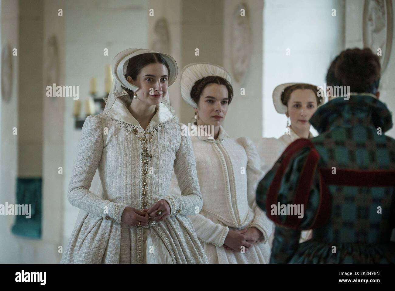 THE SERPENT QUEEN, left: Antonia Clarke as Mary Queen of Scots, The ...