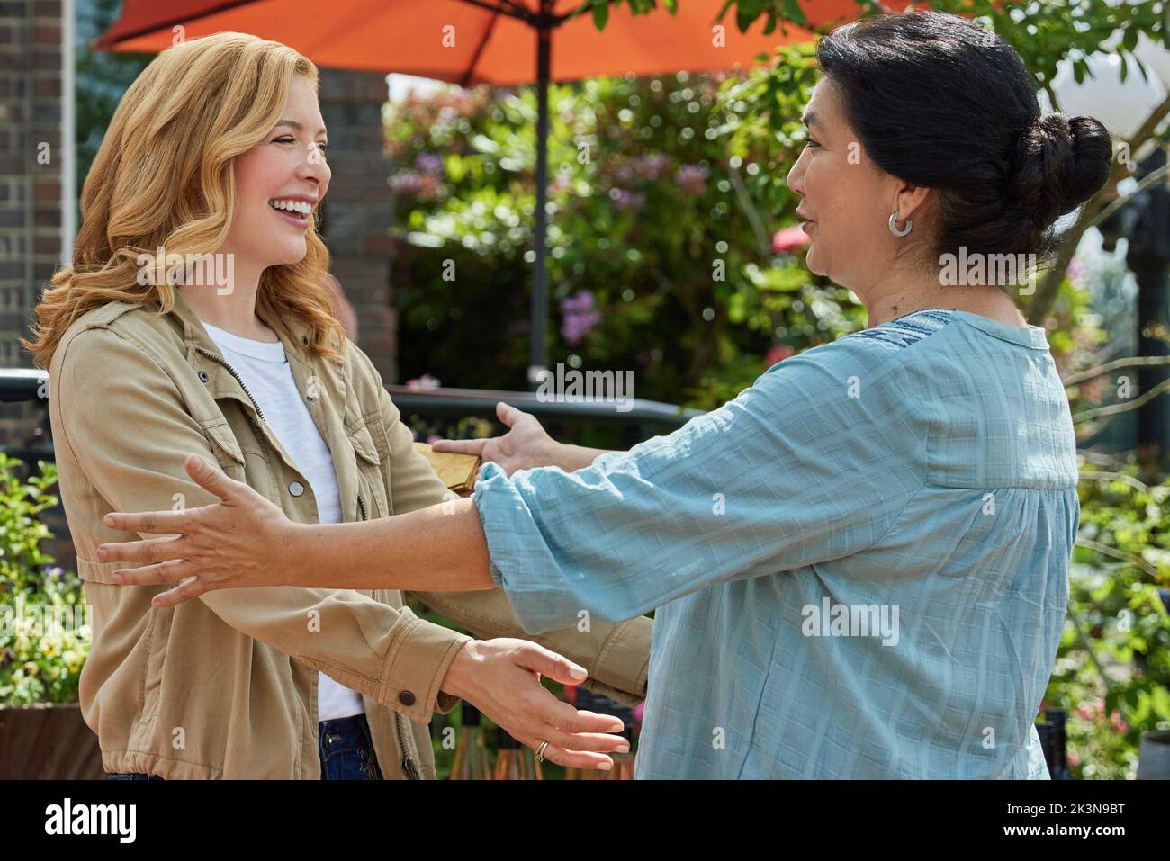 THE SECRETS OF BELLA VISTA, from left: Rachelle Lefevre, Gabriela Reynoso, (aired Sept. 18, 2022 ...