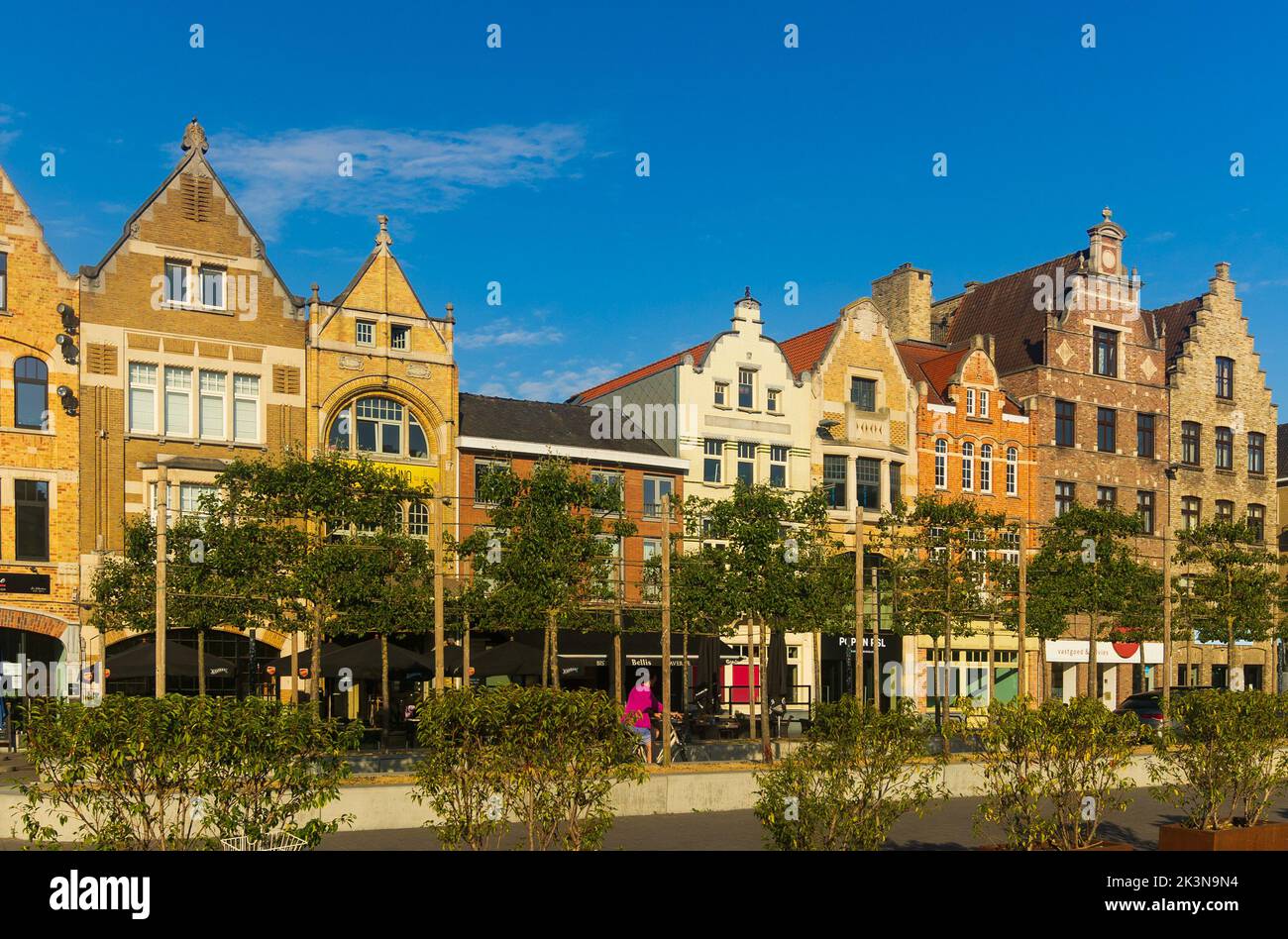 Market Square of Belgian city of Roeselare Stock Photo - Alamy