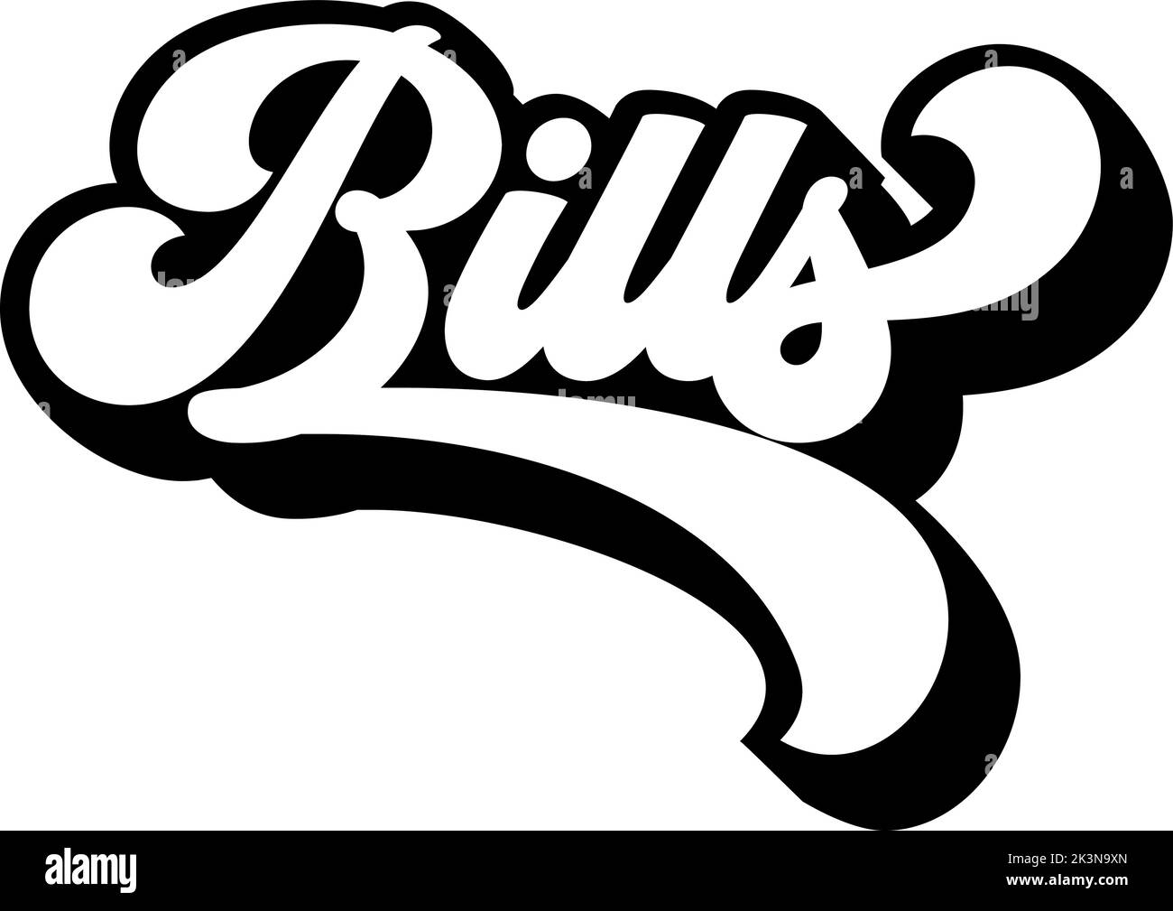 Bills lettering for t-shirt personalization, Bills Football Stock ...