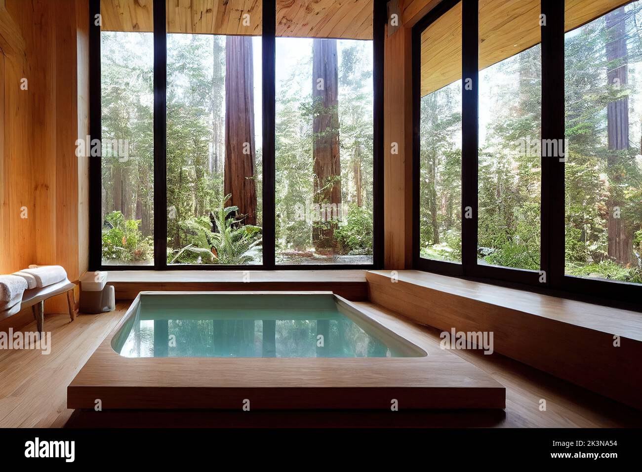 A spa wellness room with a pool Stock Photo - Alamy