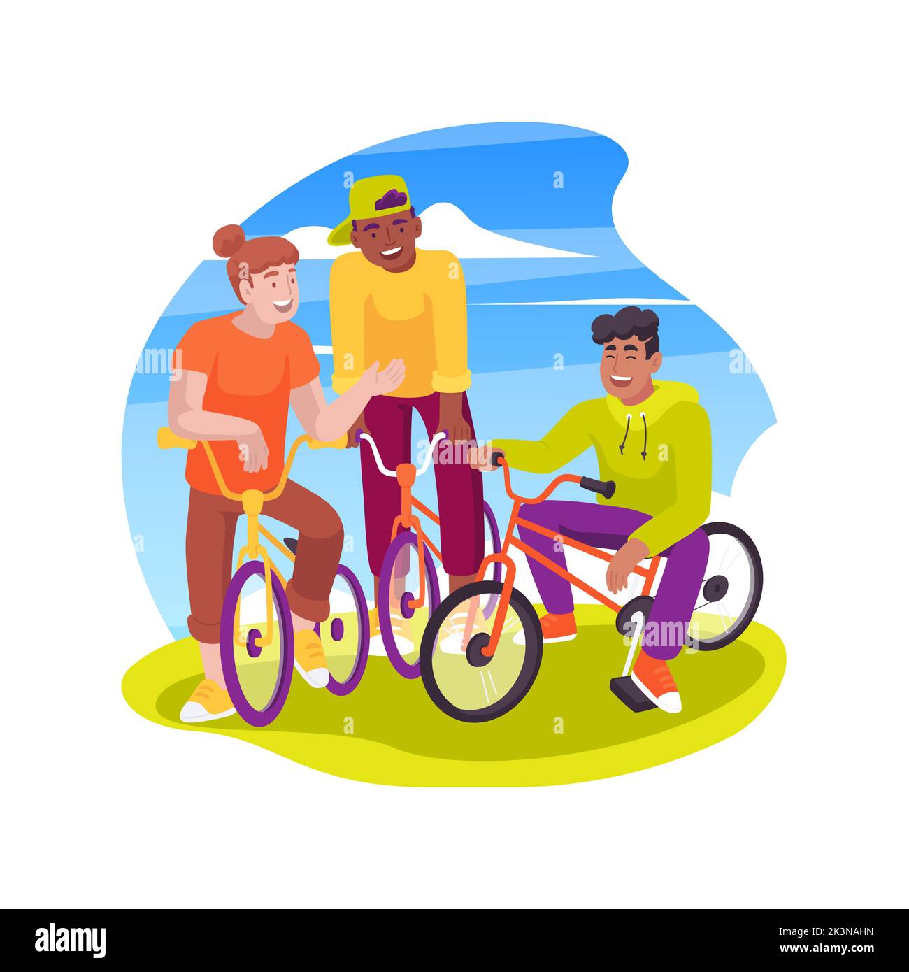 BMX isolated cartoon vector illustration Stock Vector Image & Art - Alamy