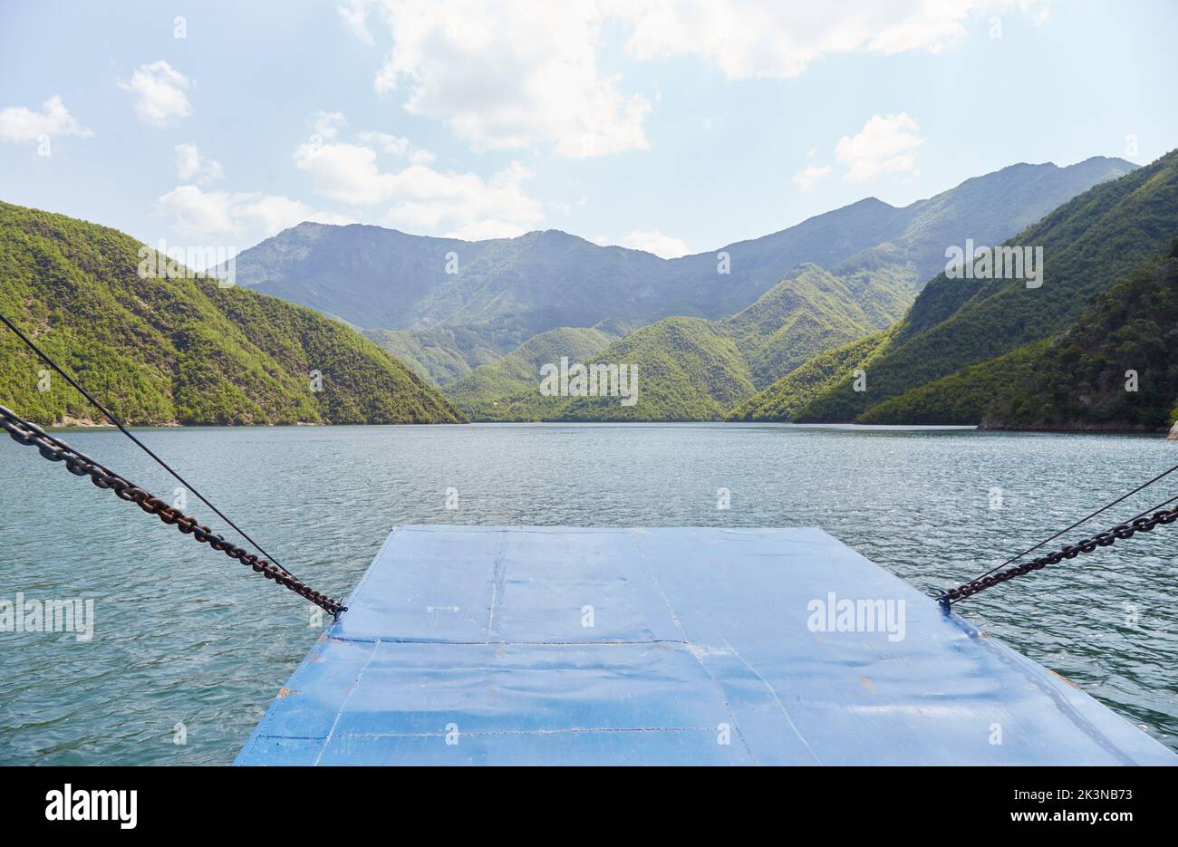The Scenic Komani Lake Ferry to Valbone, Albania Stock Photo - Alamy