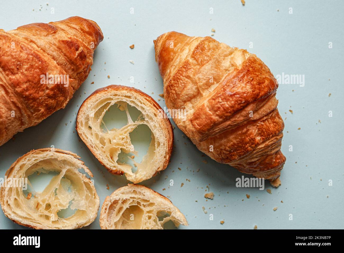 tasty croissant for breakfast, french food Stock Photo - Alamy