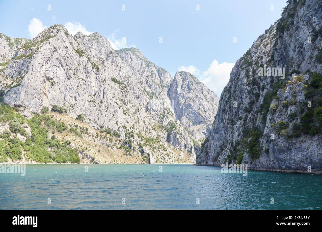 The Scenic Komani Lake Ferry to Valbone, Albania Stock Photo - Alamy