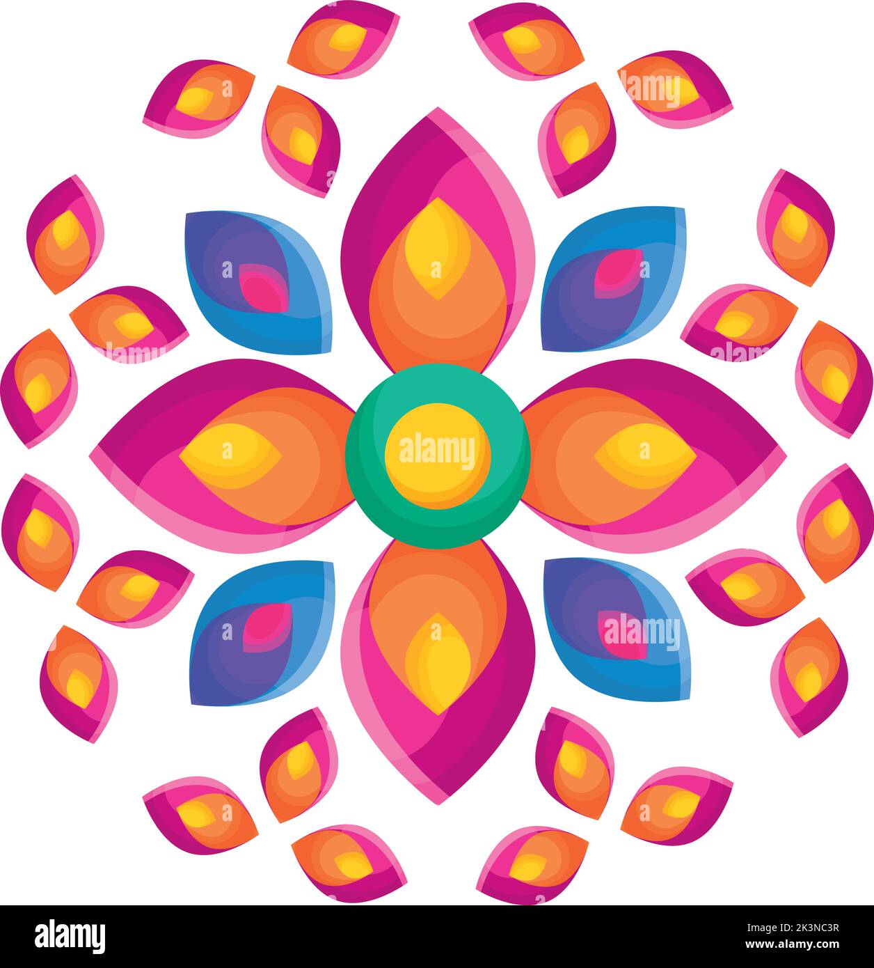 colorful rangoli icon Stock Vector Image & Art - Alamy