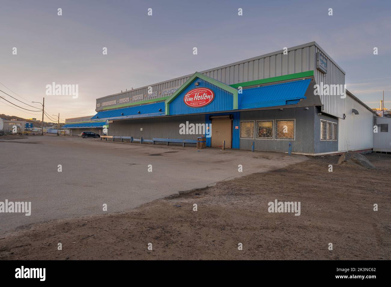 Iqaluit, Nunavut, Canada – August 31, 2022: Exterior of Tim Hortons, a ...