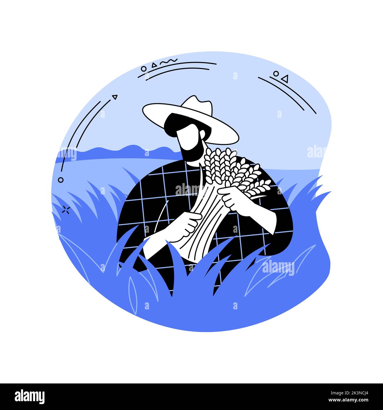 Seed Farmer Isolated Cartoon Vector Illustrations Stock Vector Image