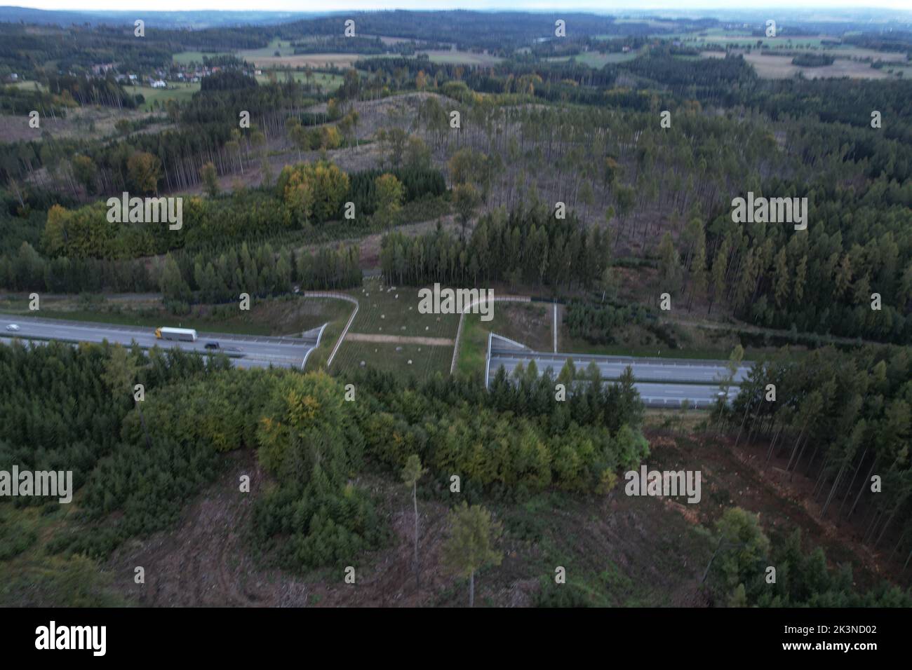Animal overpass aerial hi-res stock photography and images - Alamy