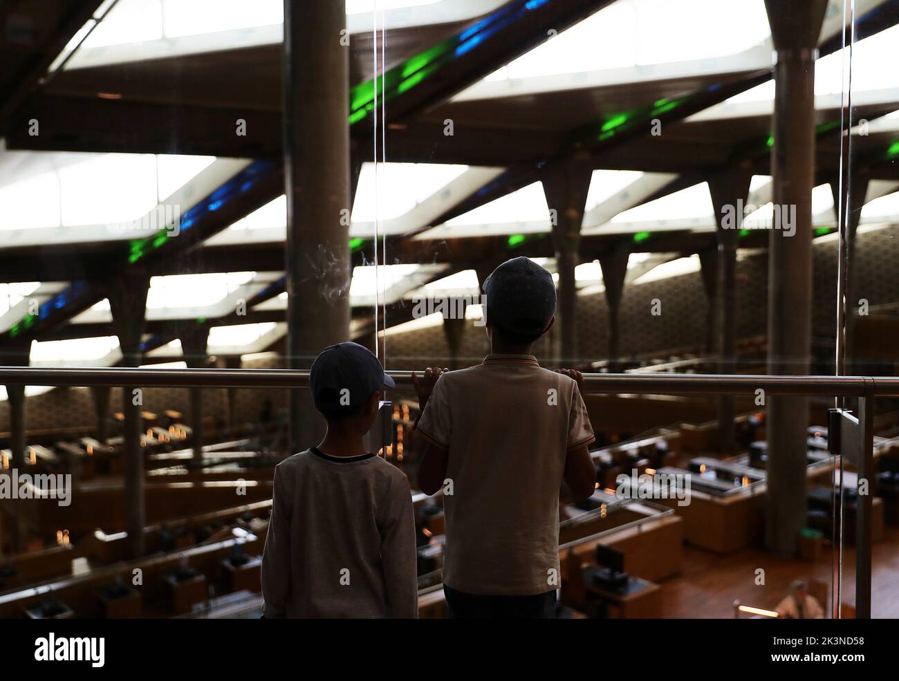 Alexandria, Egypt. 27th Sep, 2022. Children visit Bibliotheca ...