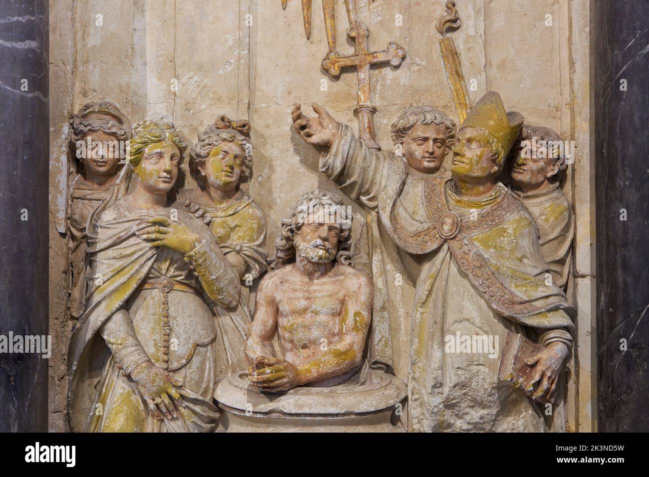 The baptism of Clovis I, King of the Franks on Christmas Day 508 by ...