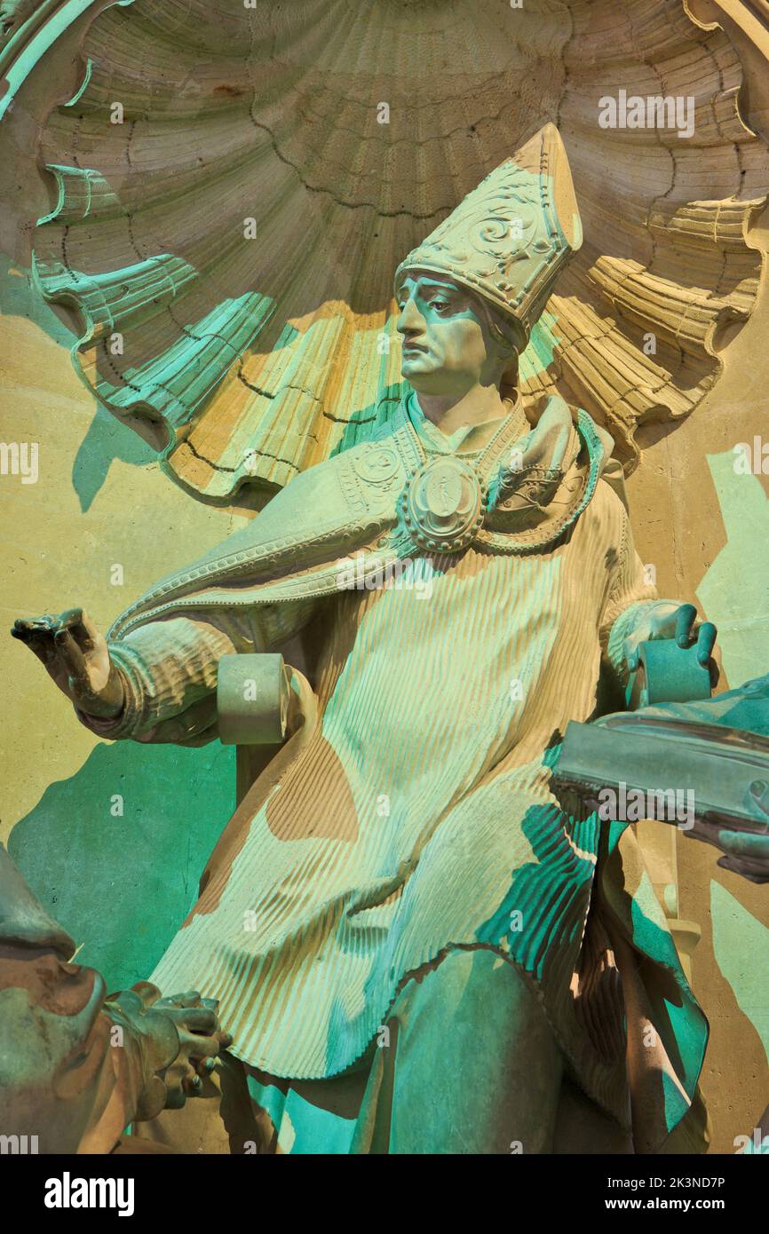 The tomb of Saint Remigius who baptized Clovis I, the first king of the ...