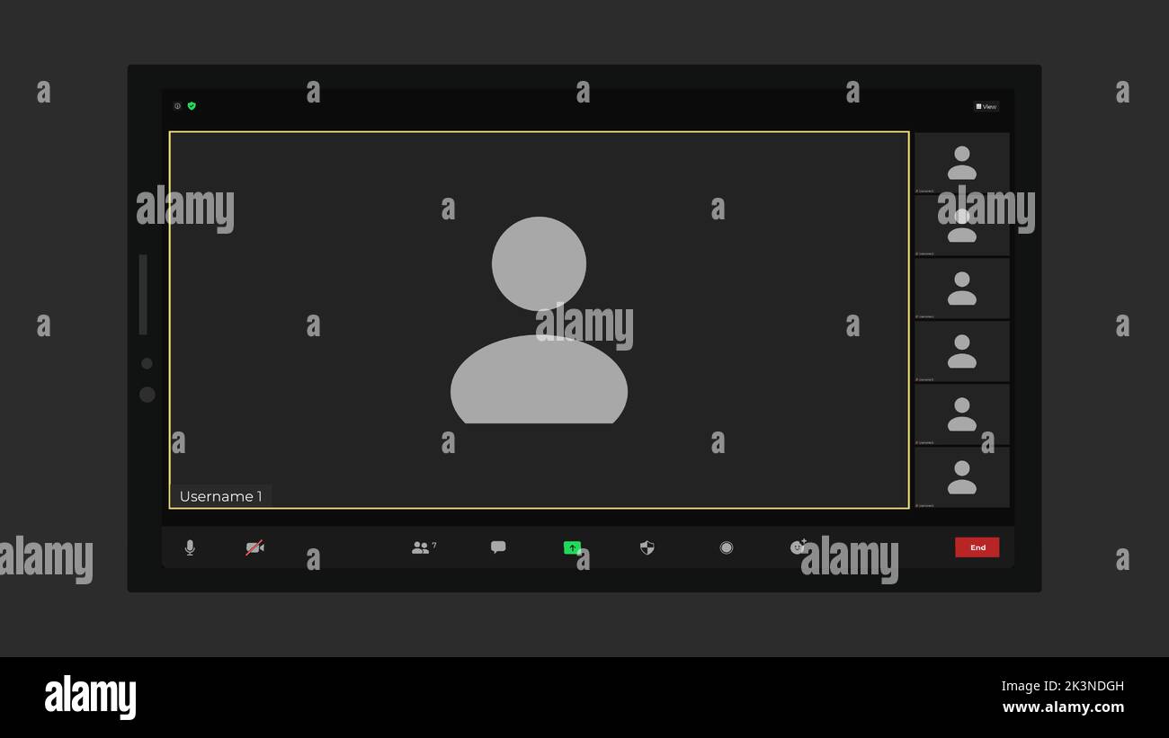 Video conference calls window overlay. Application for social ...
