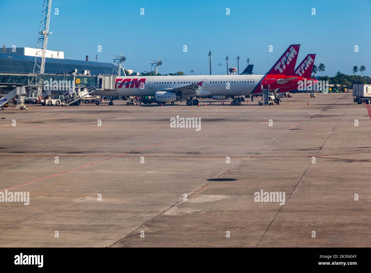 The Guararapes airport on a sunny day in Recife, Pernambuco, Brazil ...