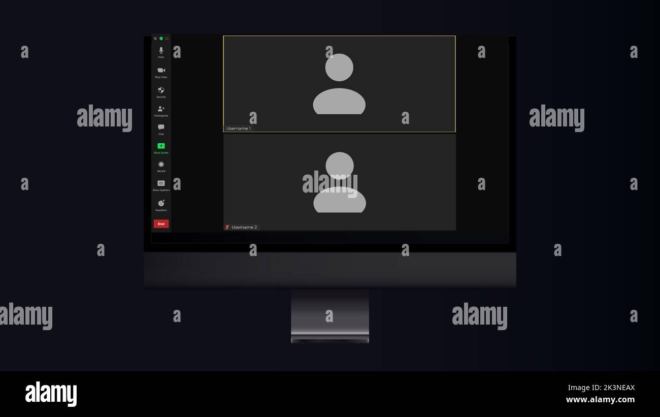 Video conference calls window overlay. Video calls window overlay ...