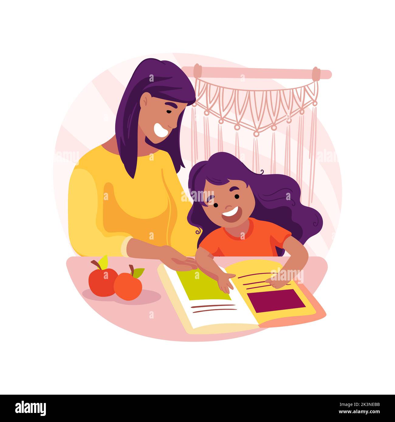 Reading Books Aloud Isolated Cartoon Vector Illustration Stock Vector Image And Art Alamy