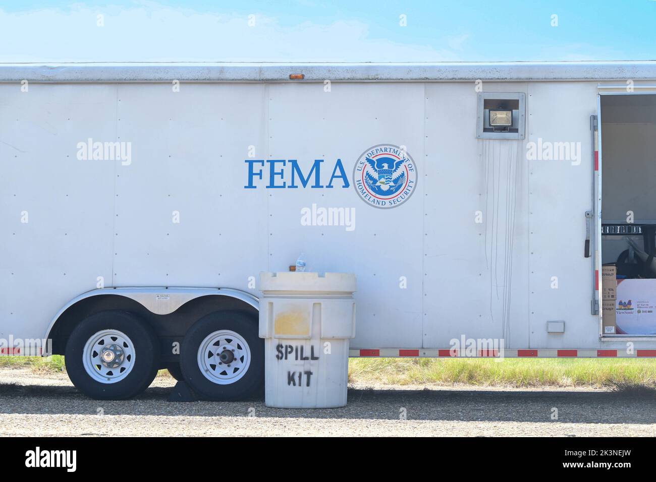 Montgomery, United States. 26th Sep, 2022. Food, water, and supplies ...