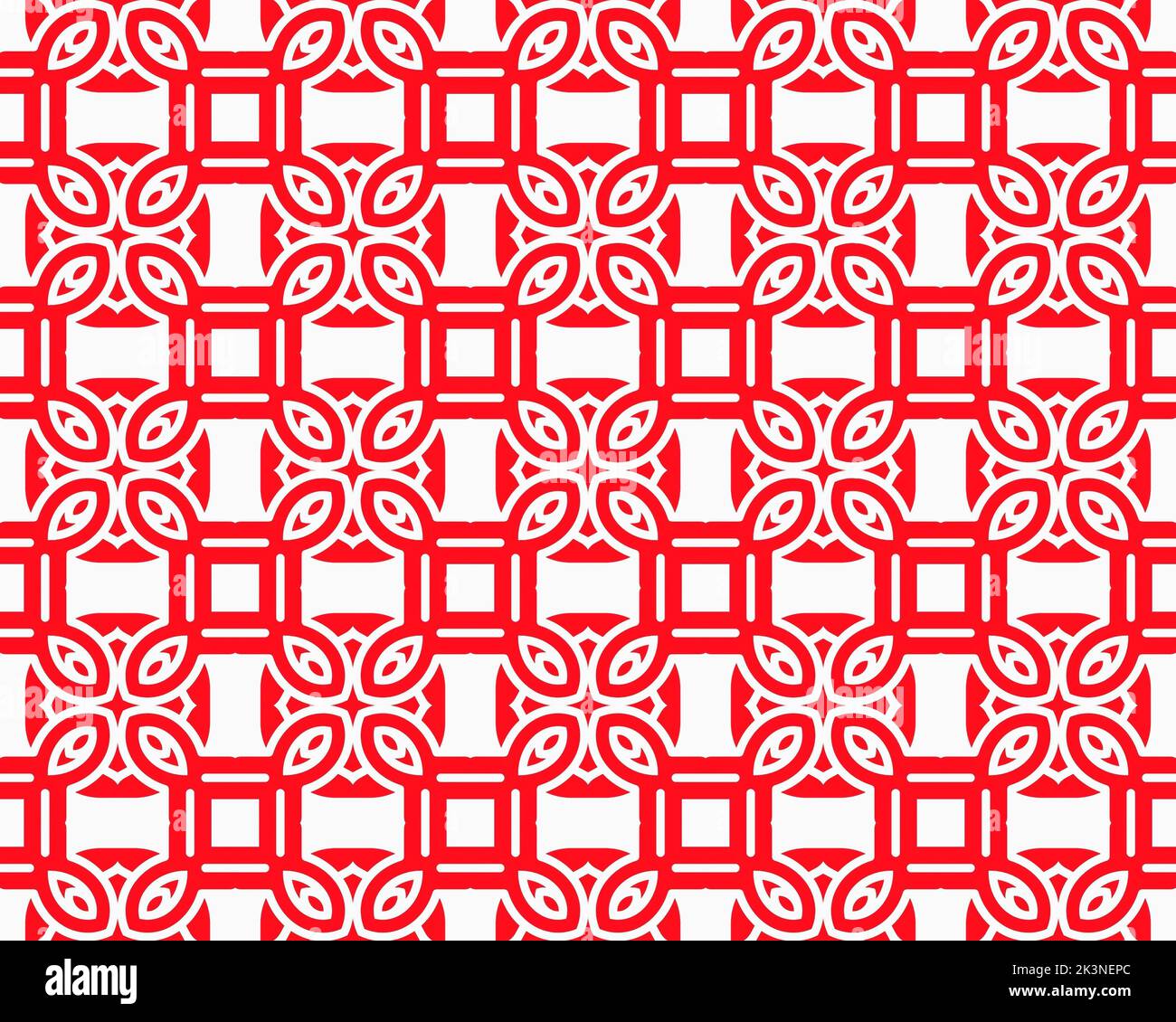 Abstract Red seamless repeat pattern flat style Ornament geometric ...