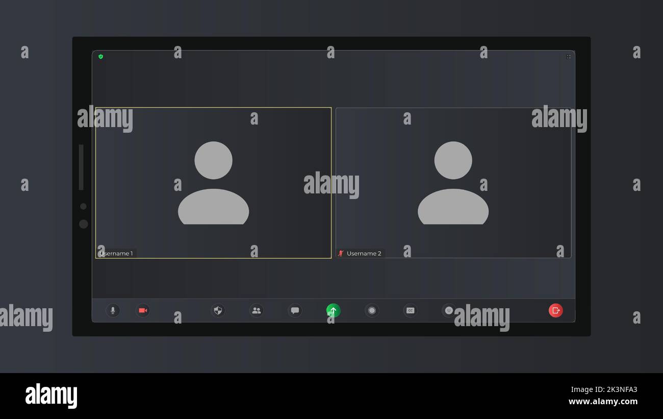 Video conferencing user interface. Application for social communication ...