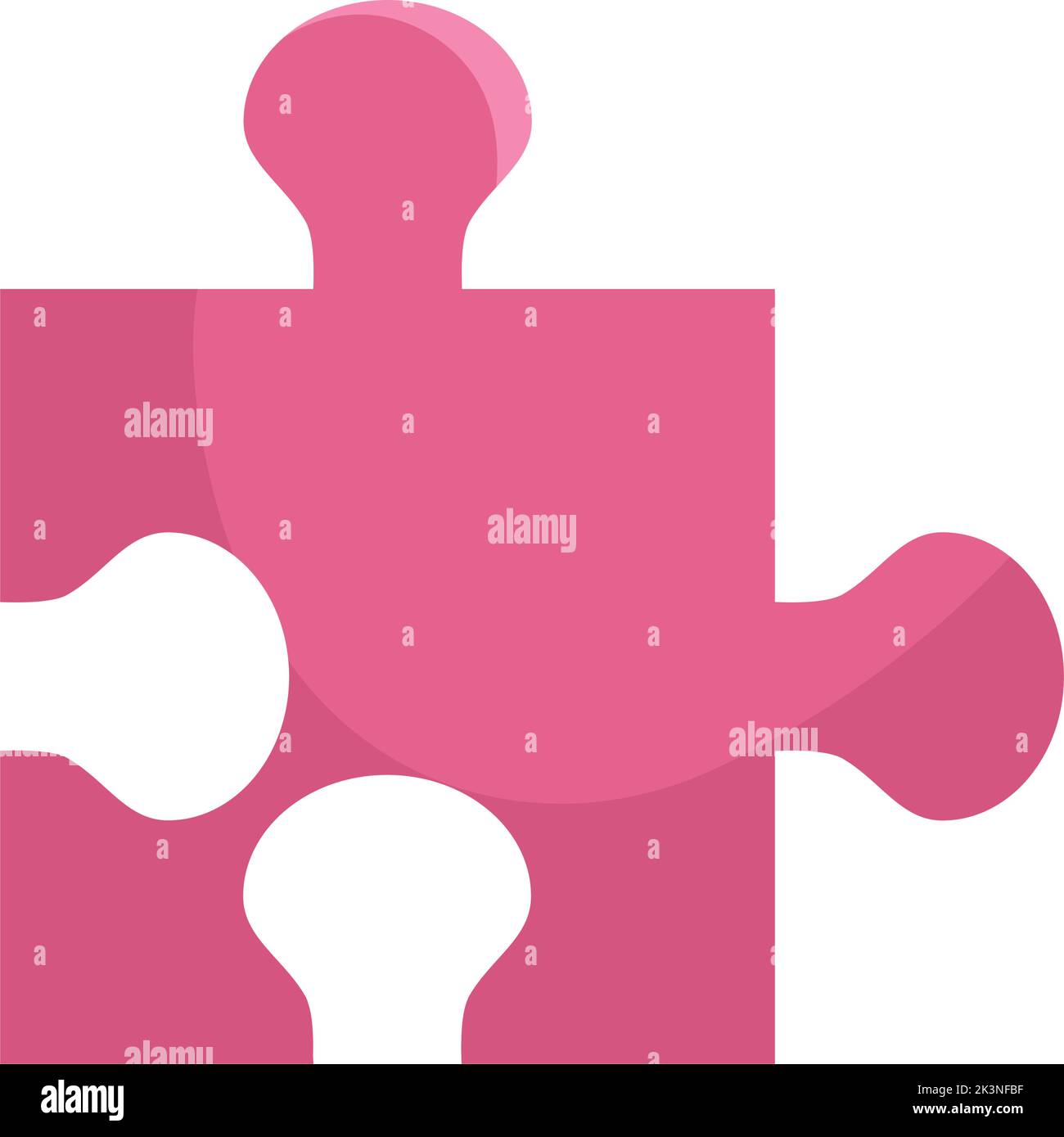 pink jigsaw puzzle Stock Vector Image & Art - Alamy