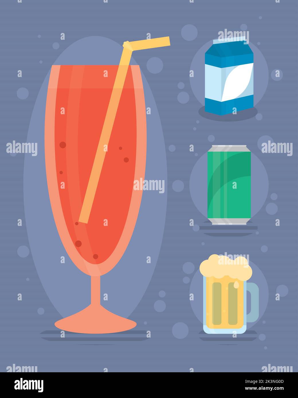 beverages icon set Stock Vector Image & Art - Alamy
