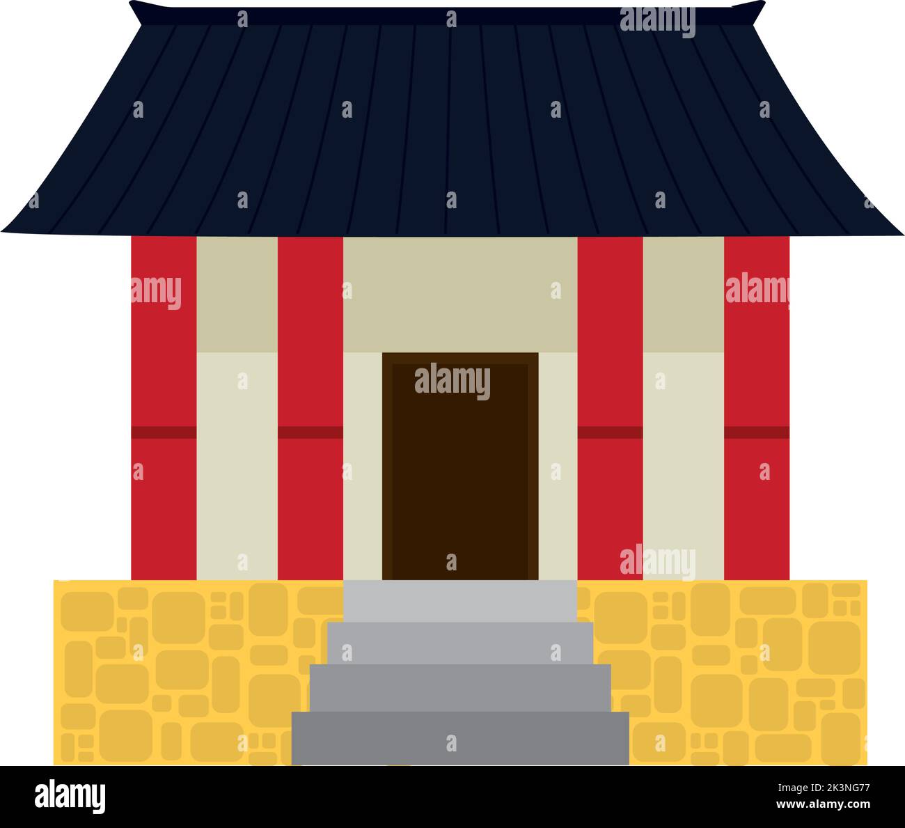 Korean temple design Stock Vector Image & Art - Alamy