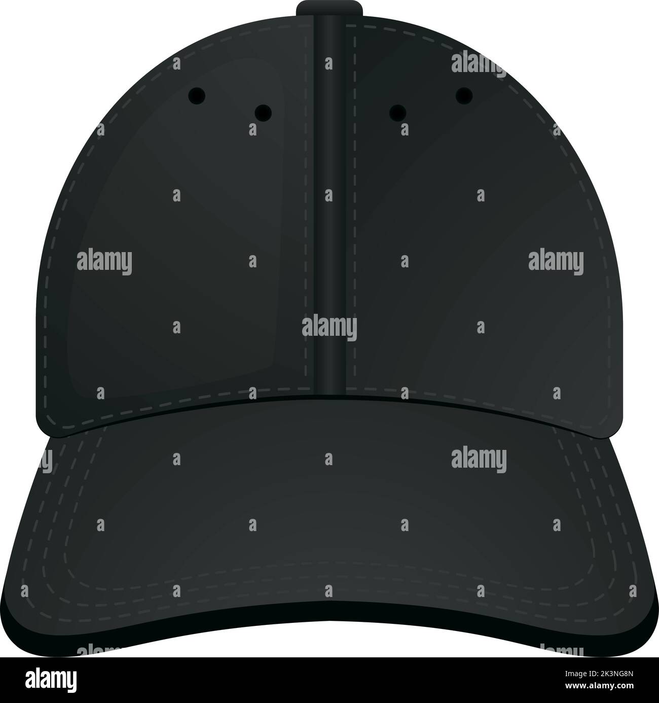 black cap mockup Stock Vector Image & Art - Alamy