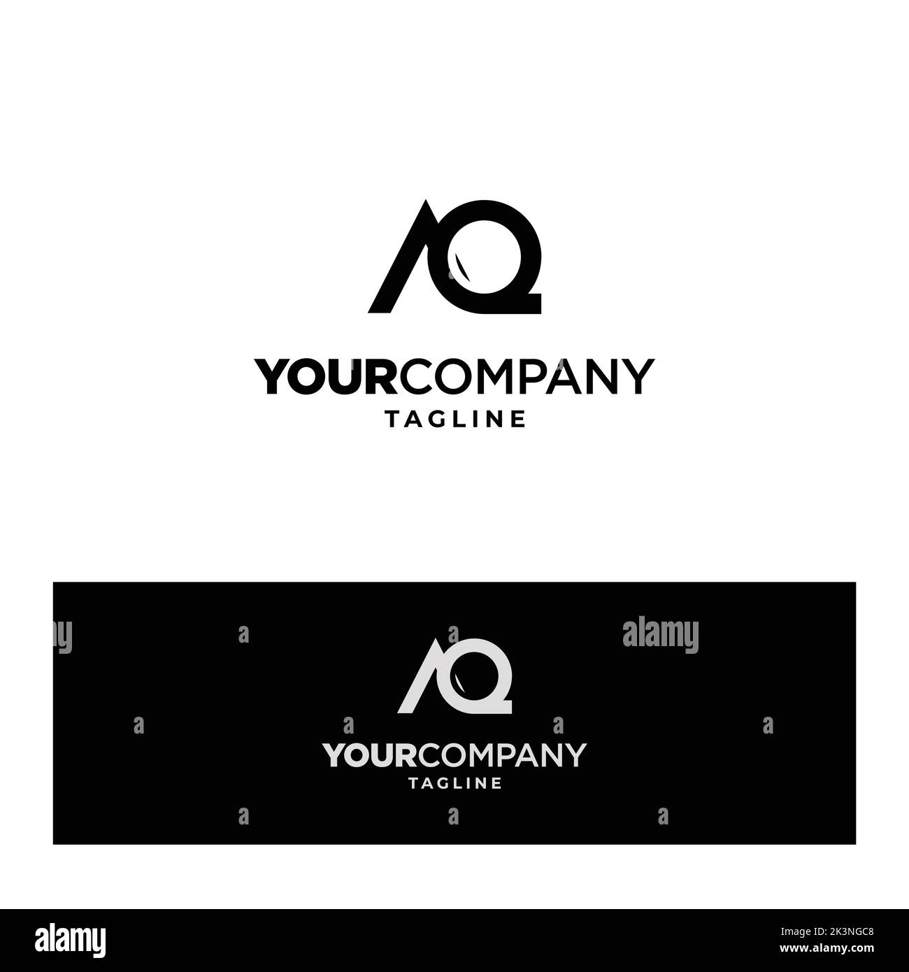 A modern logo tagline template Stock Vector Image & Art - Alamy