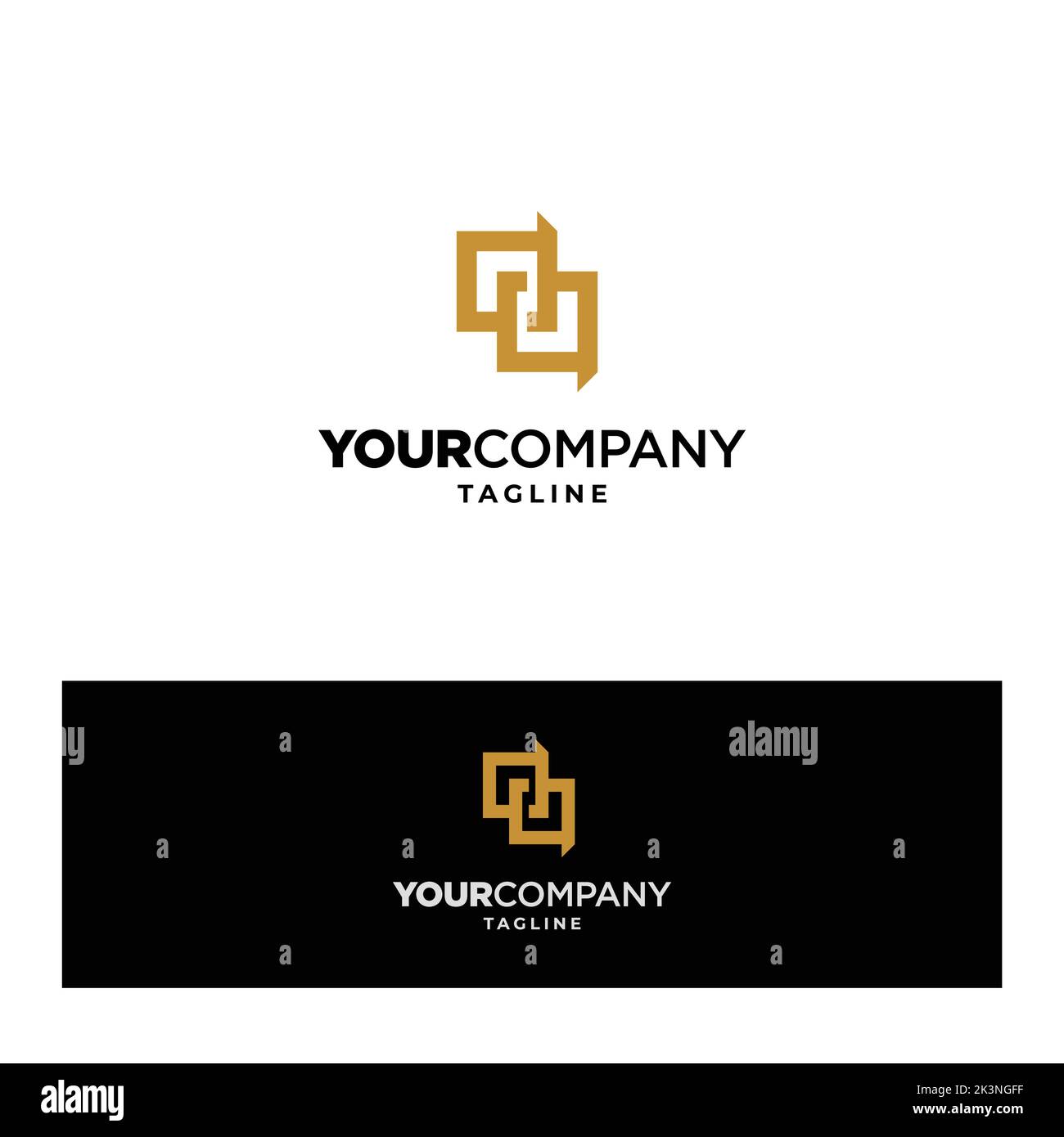 A modern logo tagline template Stock Vector Image & Art - Alamy