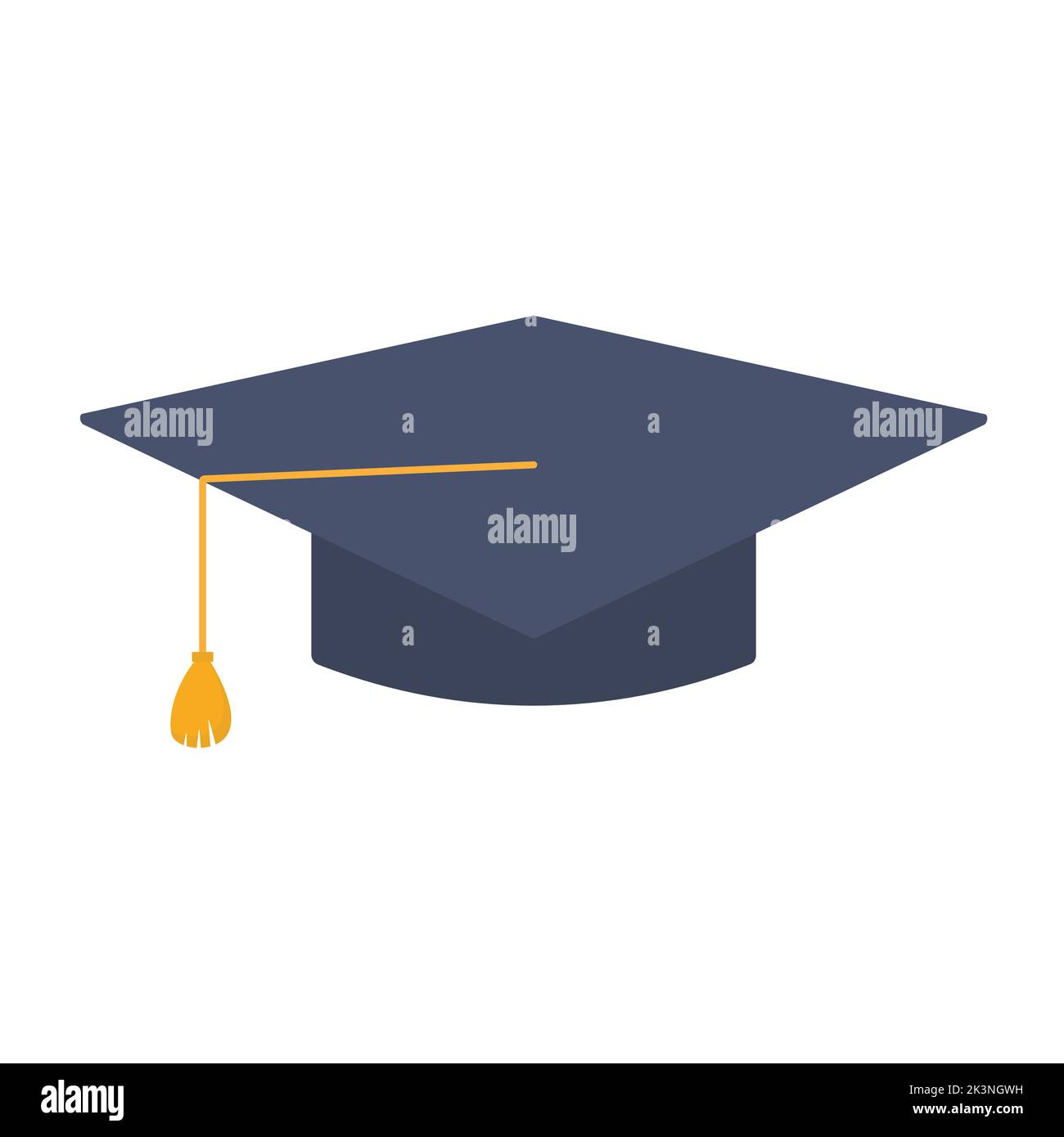 Graduation cap. Education hat. Vector isolated on white Stock Vector ...