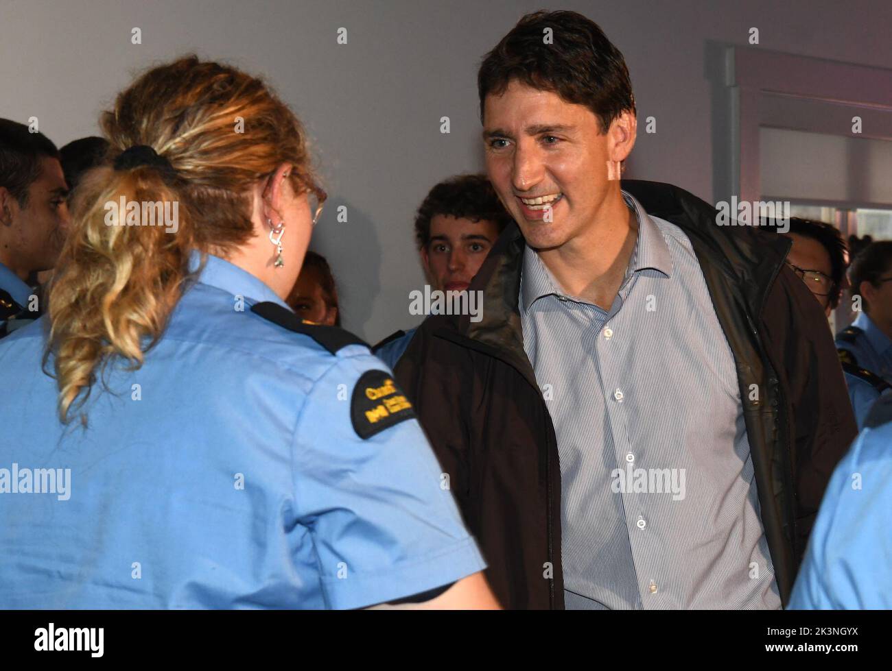 Canada, September 27, 2022, Prime Minister Justin Trudeau greets Sophia ...