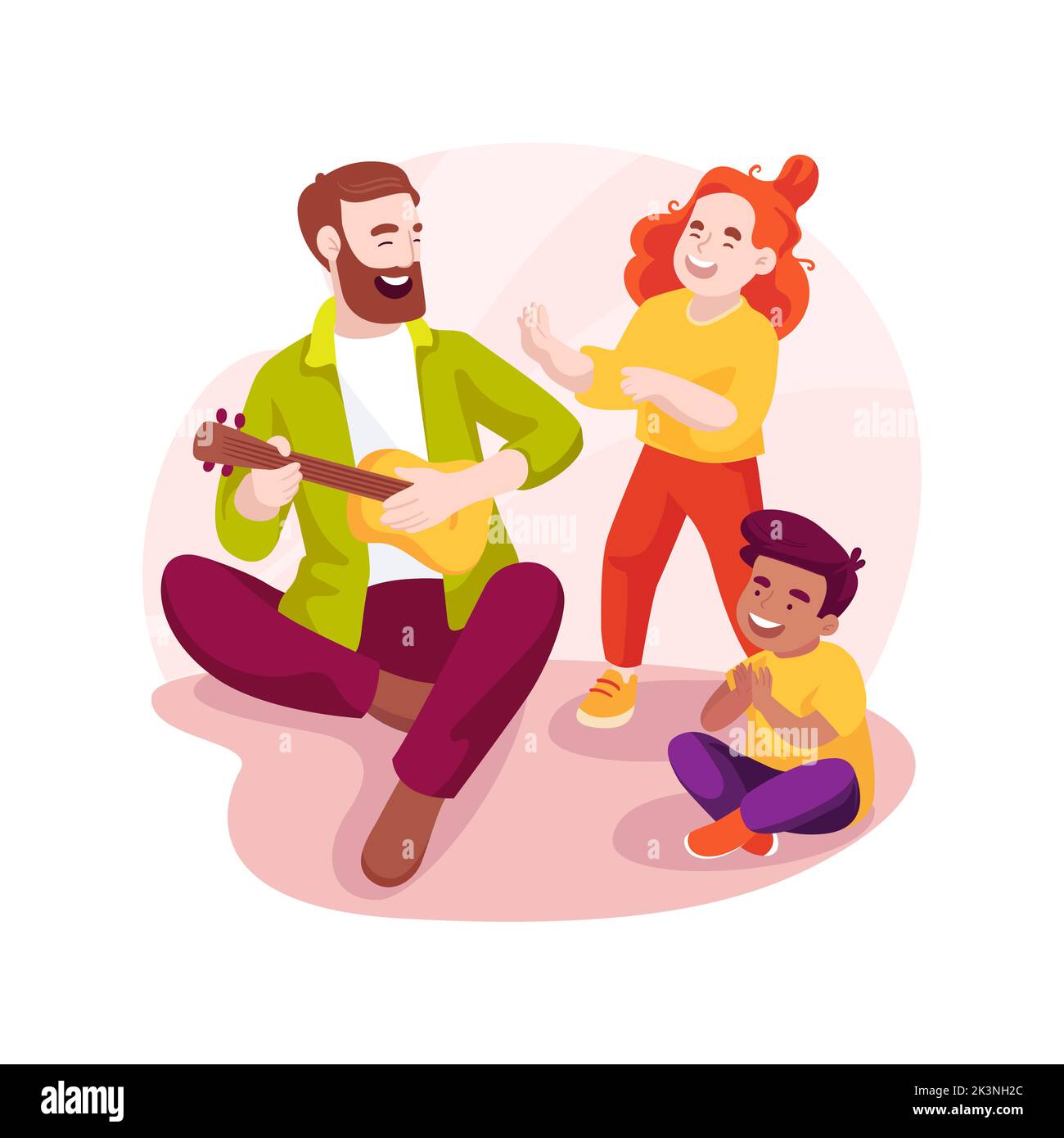 Sing songs isolated cartoon vector illustration Stock Vector Image ...