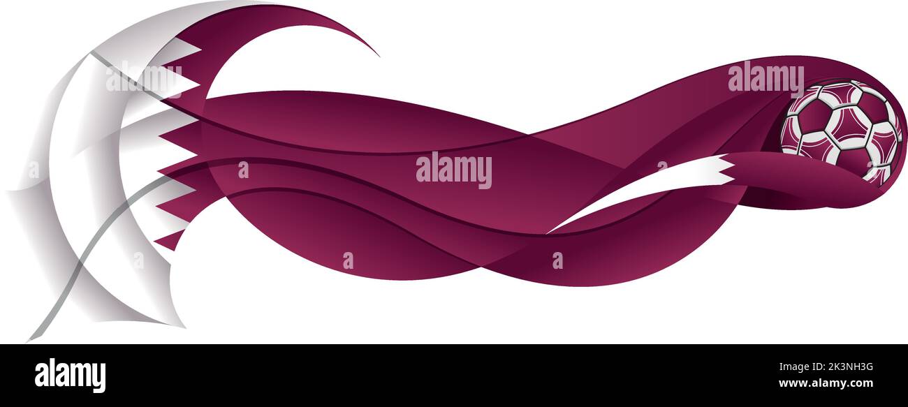 Purple and white soccer ball leaving an abstract wavy trail with the ...