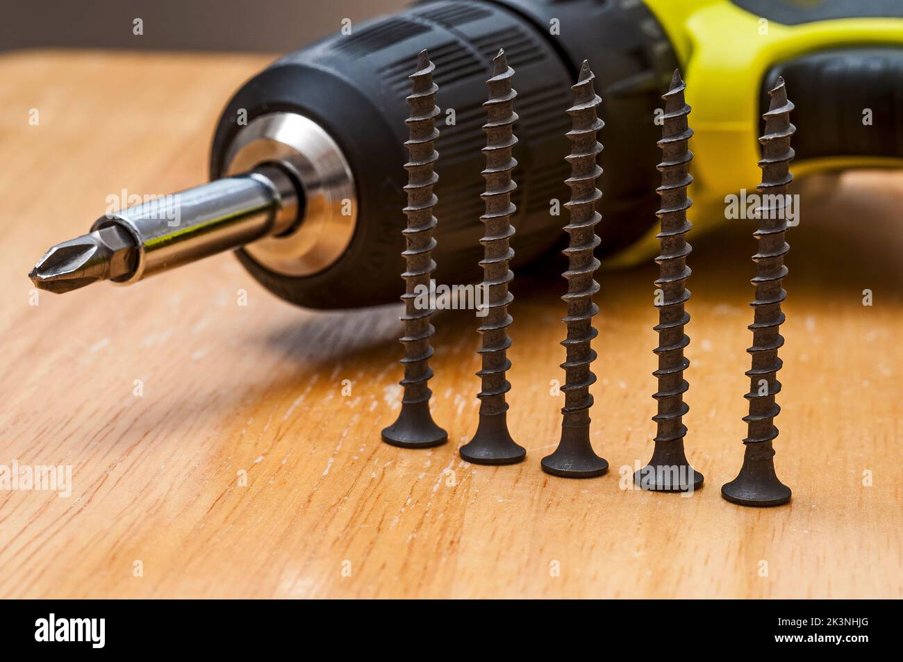 Long electric drill screws hi-res stock photography and images - Alamy