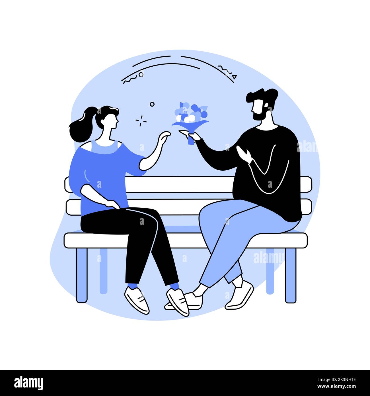 Campus couple talking Stock Vector Images - Alamy