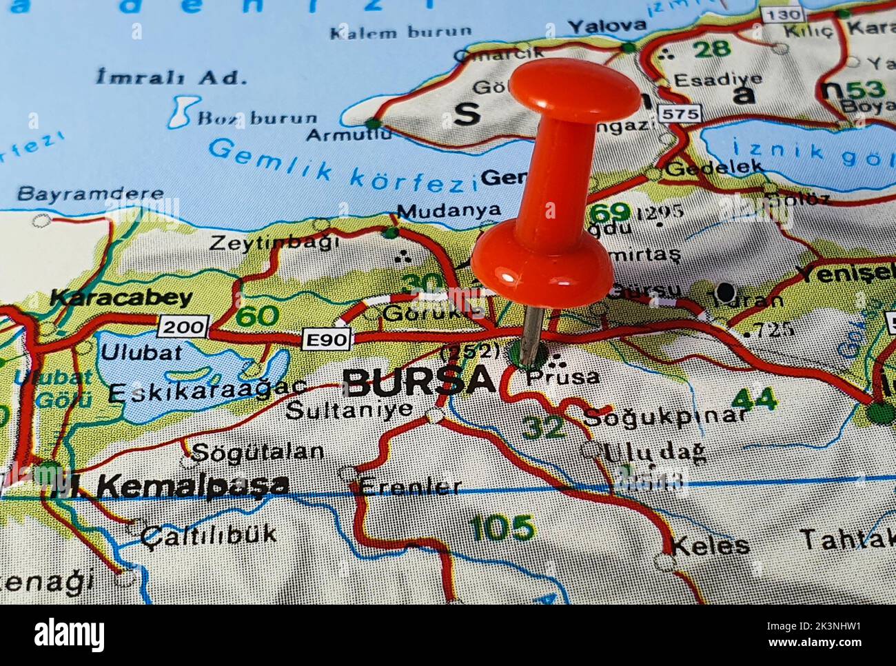 Bursa map hi-res stock photography and images - Alamy