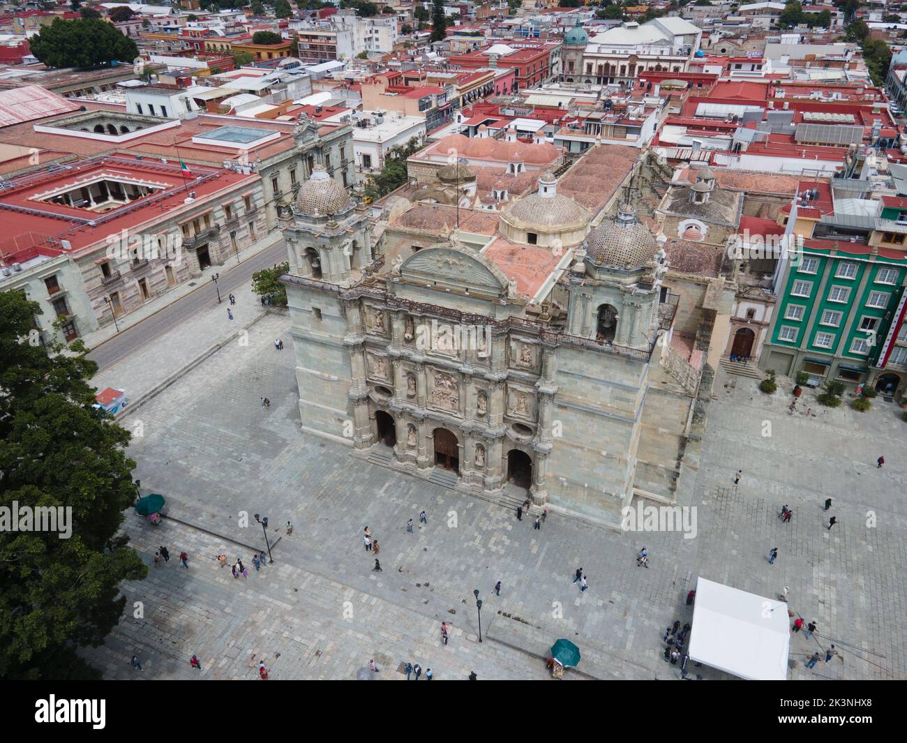 Ancient Cathedral of Oaxaca, Mexico Stock Photo - Alamy