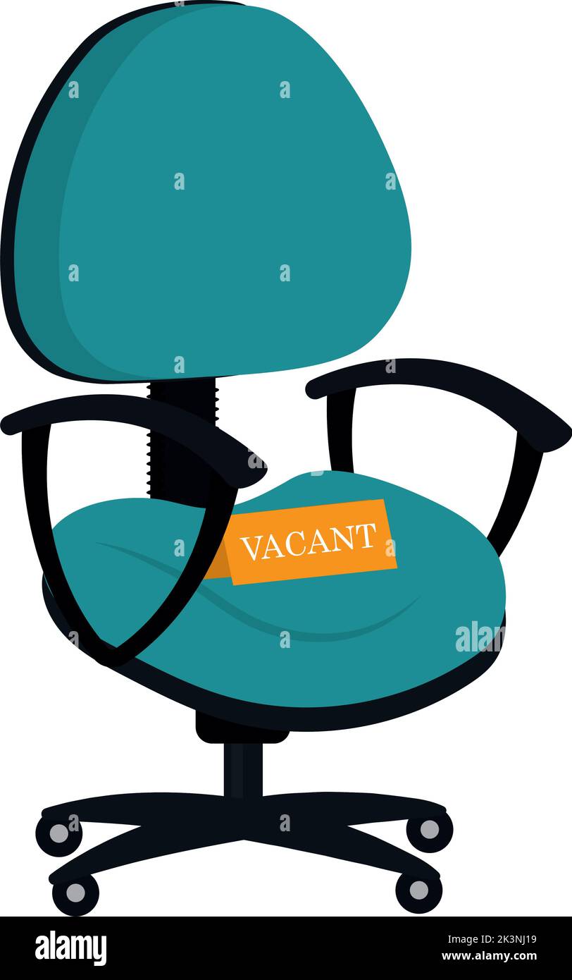 Office Chair with Vacant Sign Stock Vector Image & Art - Alamy