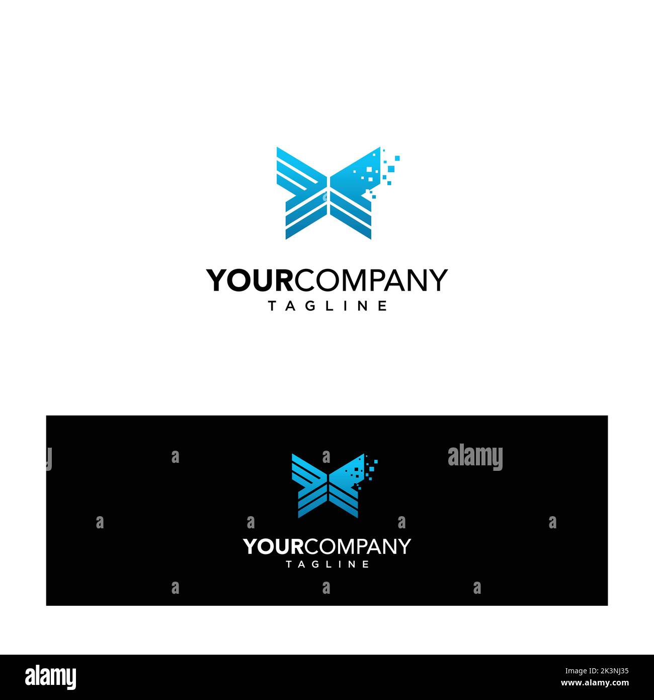 A modern logo and tagline design template background Stock Vector Image ...