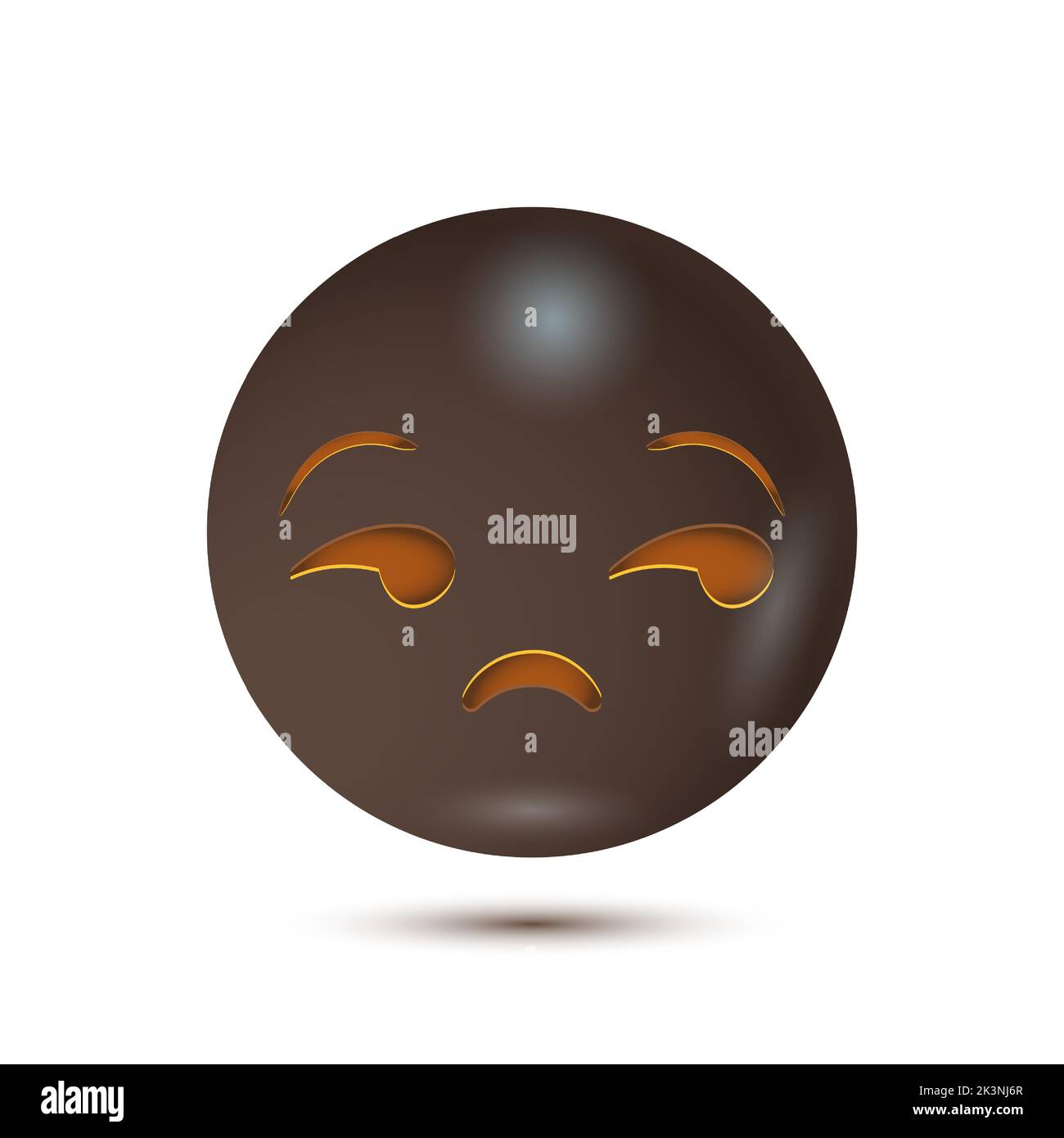 Dissatisfied, Meh, Unimpressed. 3D stylized vector icon. emoji ...