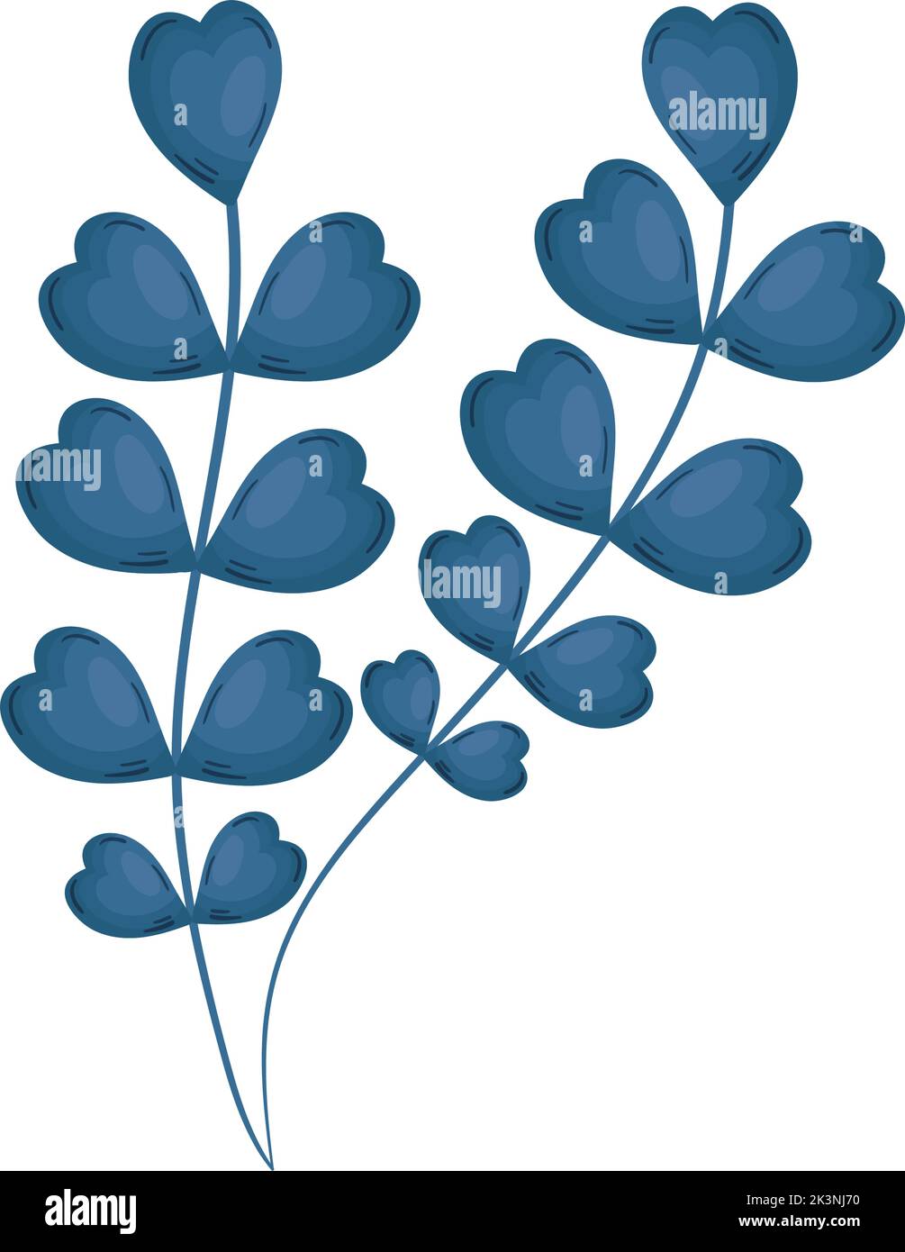 blue flowers branch Stock Vector Image & Art - Alamy