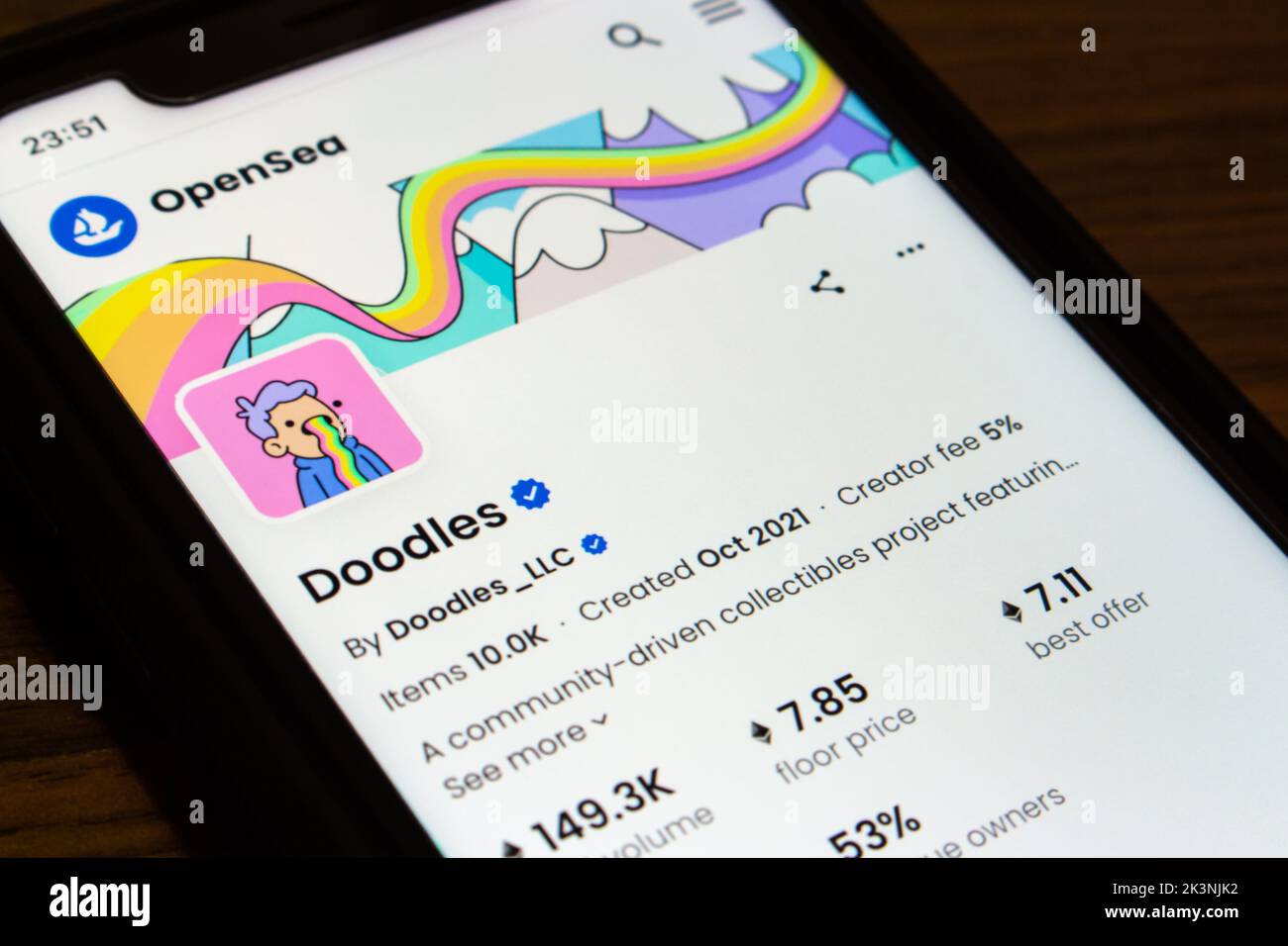 Vancouver, CANADA - Sep 27 2022 : Collection page of Doodles by Burnt ...