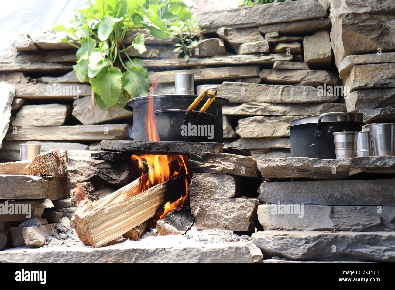 Indian villages burning hi-res stock photography and images - Alamy