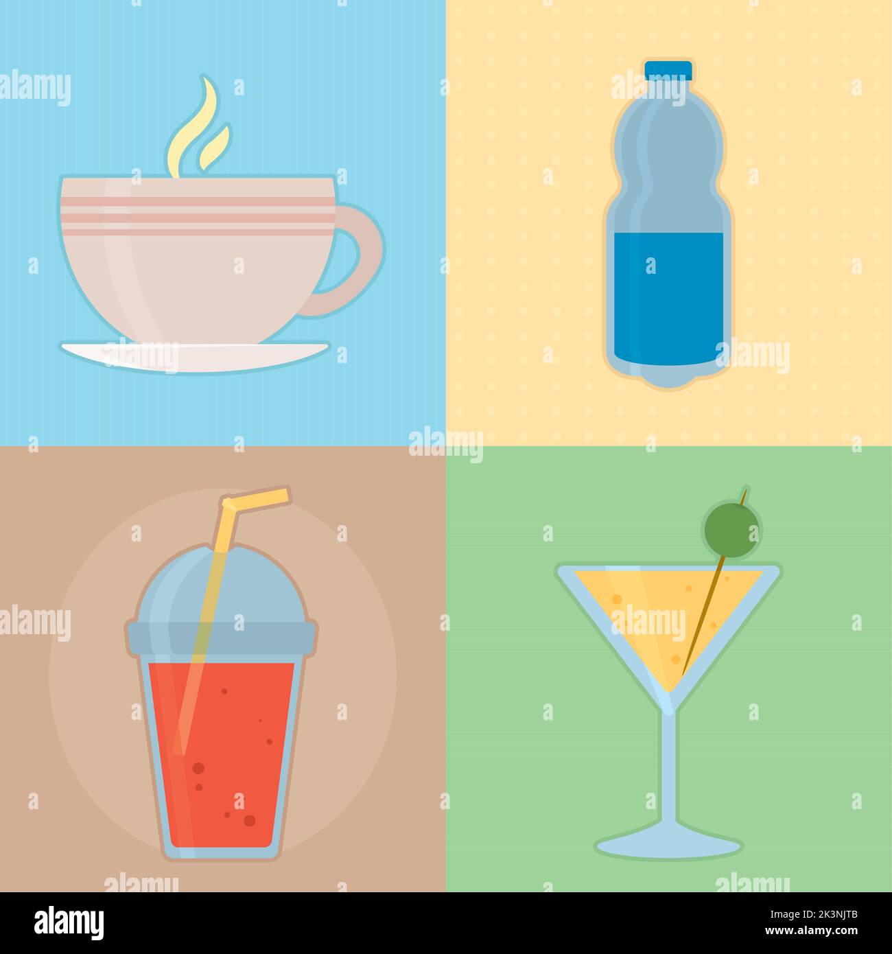 beverages icon collection design Stock Vector Image & Art - Alamy
