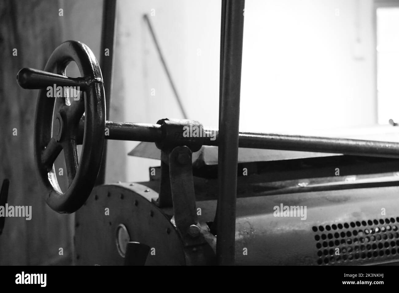 Turning the crank Black and White Stock Photos & Images - Alamy