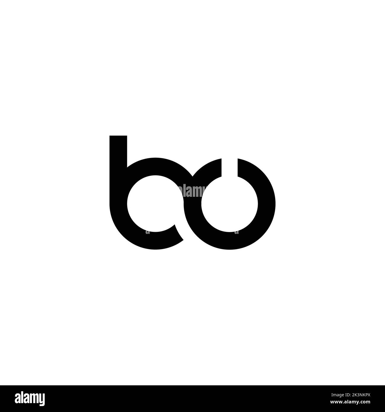 A design of The initials BU logo is simple and modern on white ...