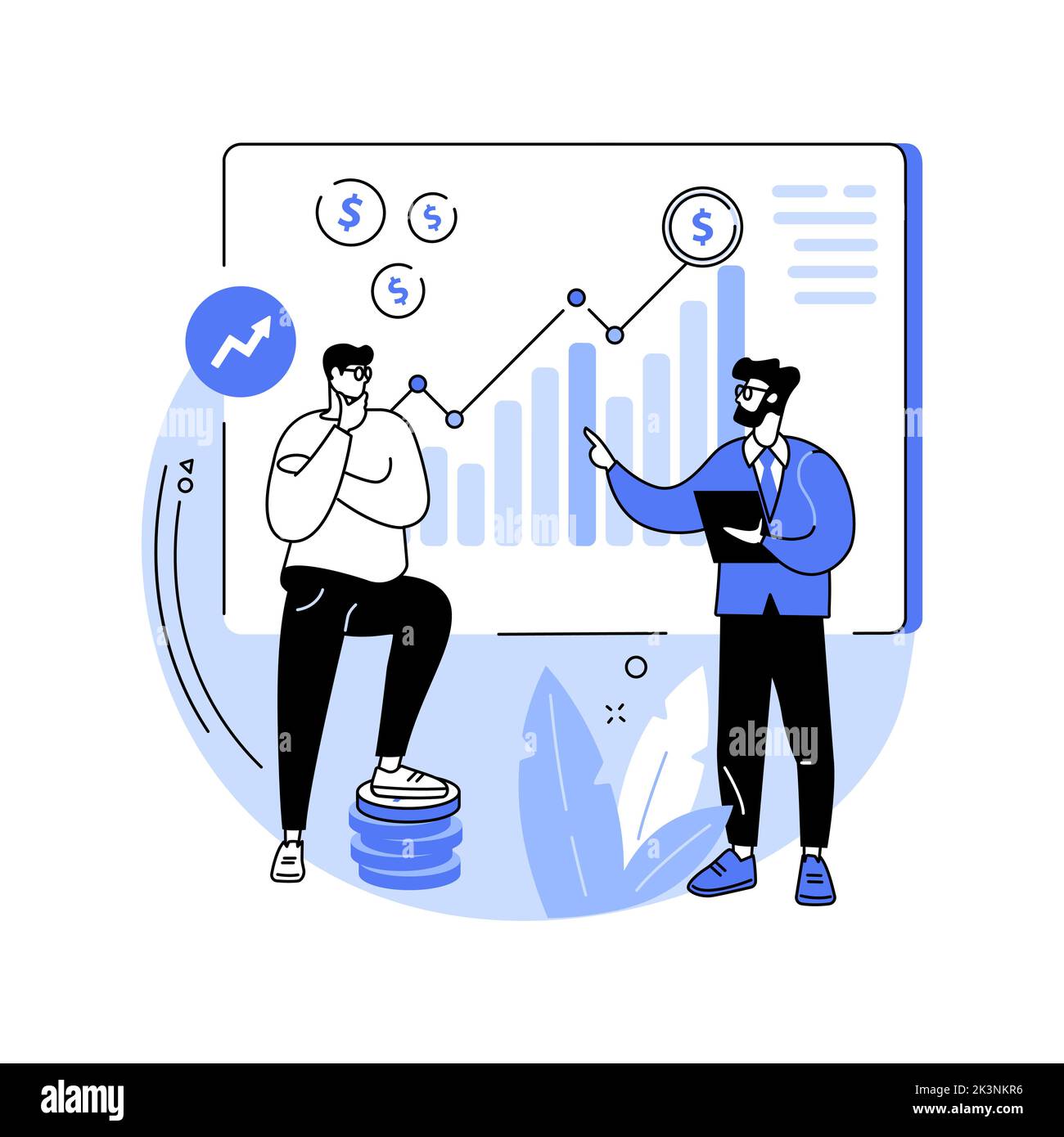 Investing in a hedge fund isolated cartoon vector illustrations Stock ...