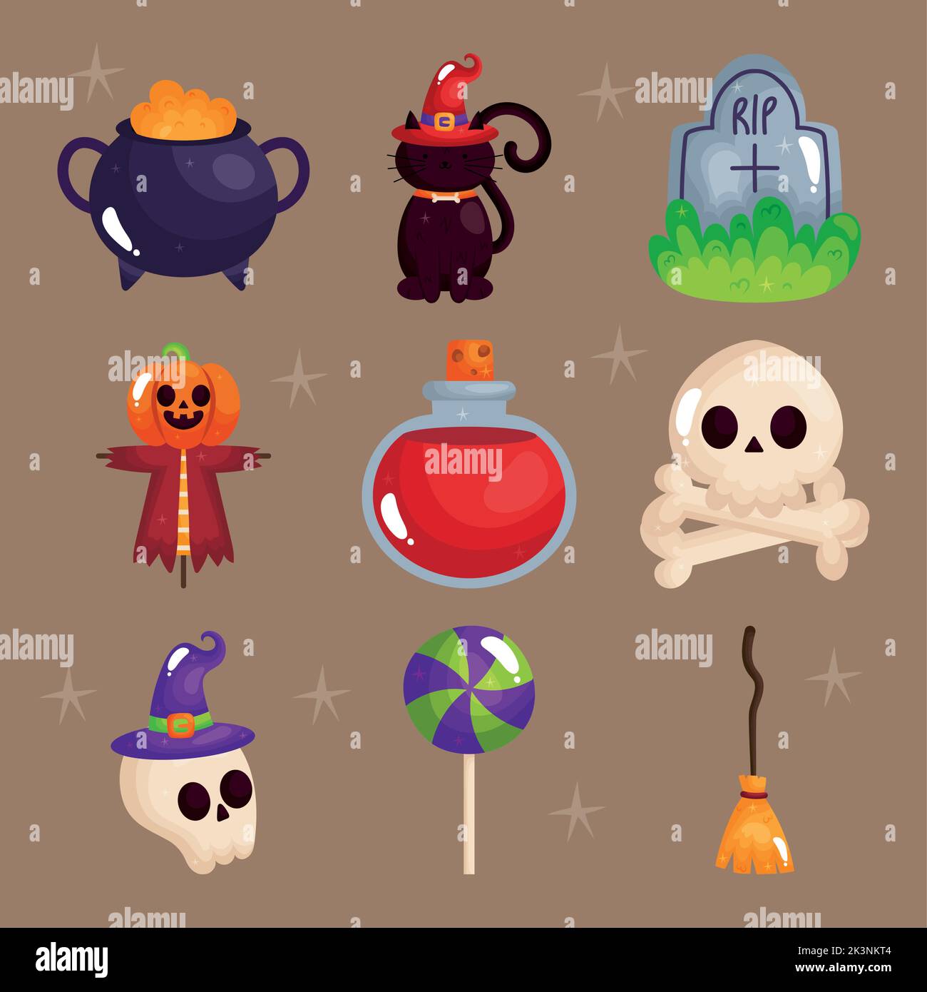 halloween symbols icon set Stock Vector Image & Art - Alamy
