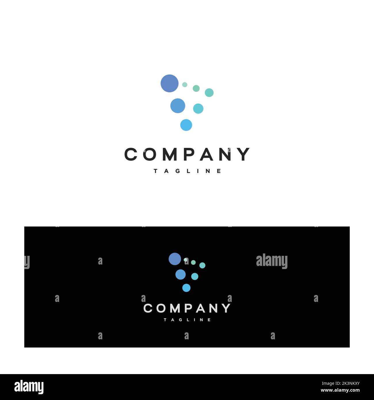A modern logo and tagline design template background Stock Vector Image ...