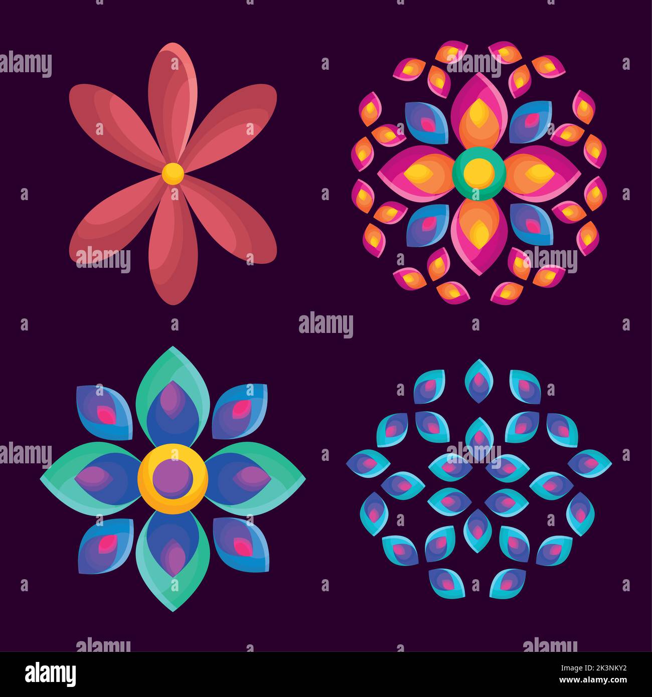 rangolis icon set Stock Vector Image & Art - Alamy